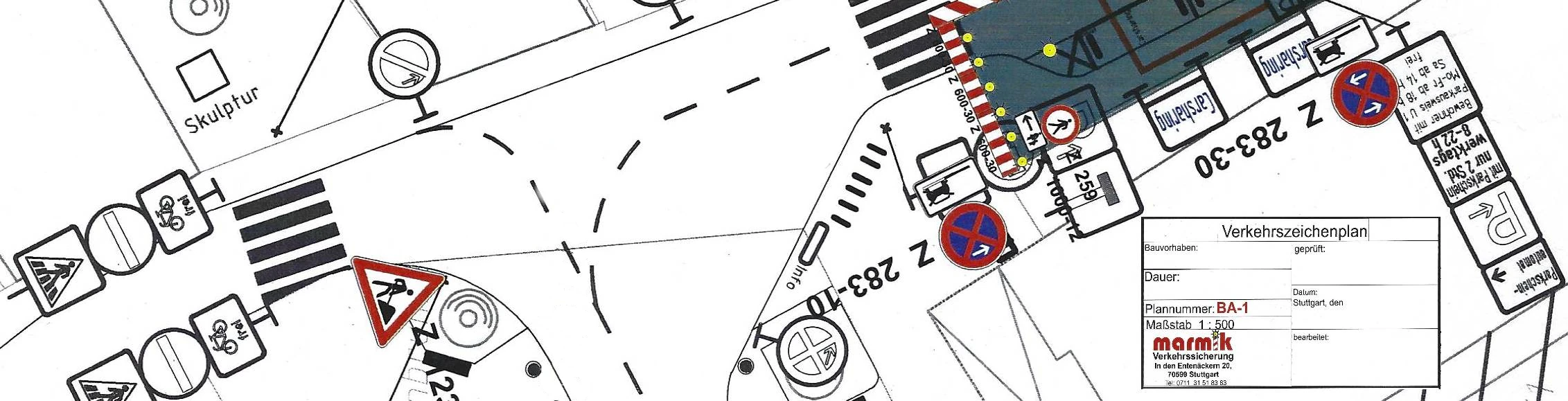 Verkehrszeichenplanung - Marmik Verkehrssicherung
